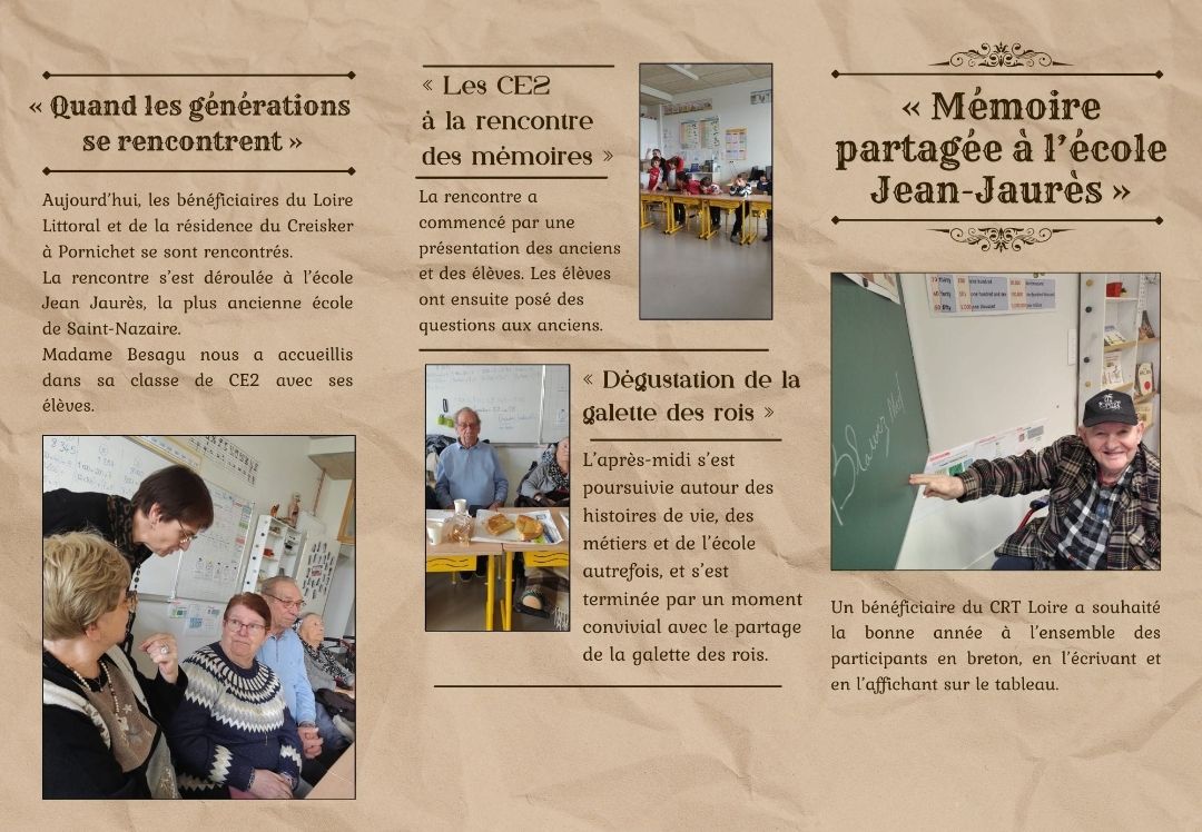 🖍️📚 Mémoire partagée à l’école Jean Jaurès - CRT Loire Littoral